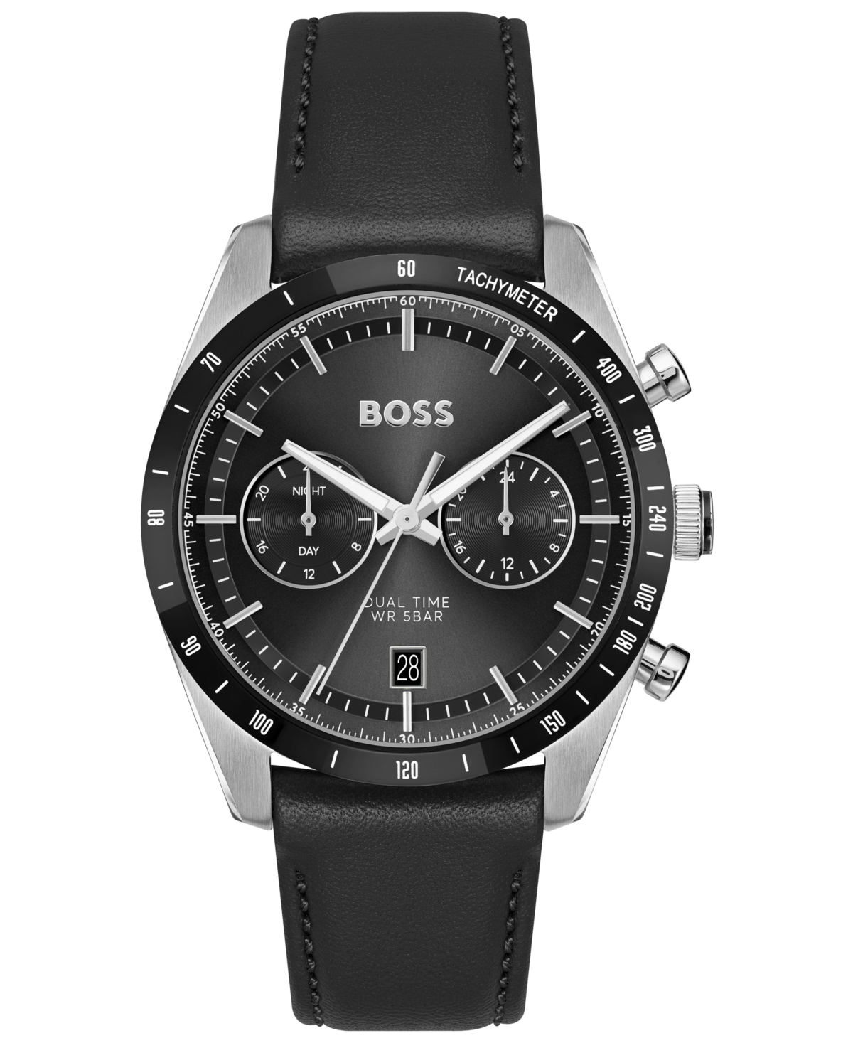 Click here for Hugo Boss Mens Tourmaster Quartz Multifunction Bla... prices