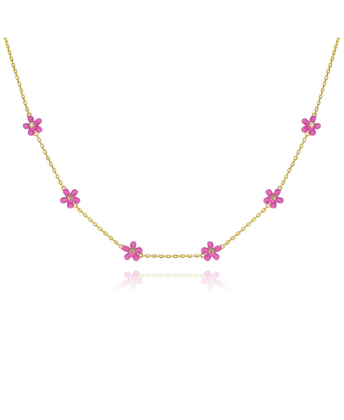 Click here for Anna Zuckerman Petit Rosie Rose Necklace - Rose prices