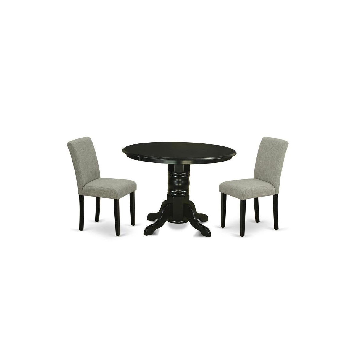 Click here for East West Furniture Dining Room Set Black  SHAB3-b... prices