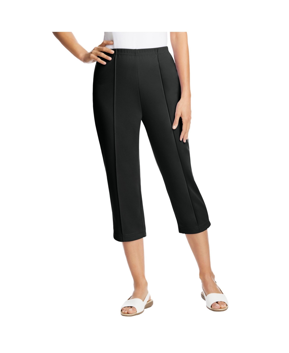 Click here for Woman Within Plus Size The Hassle-Free Soft Knit C... prices