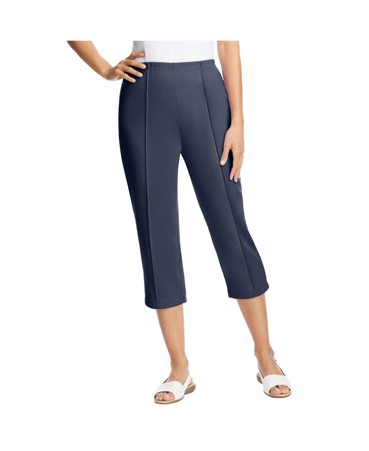Click here for Woman Within Plus Size The Hassle-Free Soft Knit C... prices