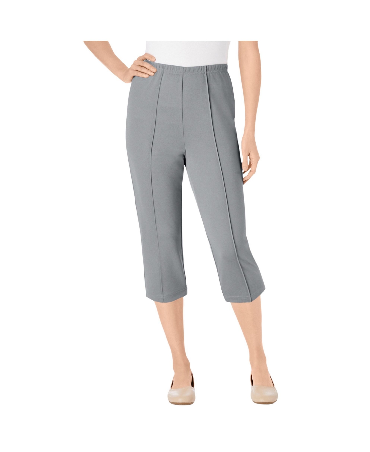 Click here for Woman Within Plus Size The Hassle-Free Soft Knit C... prices