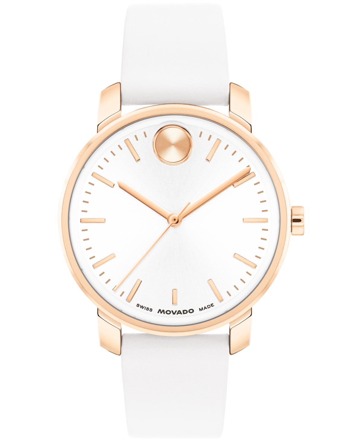 Click here for Movado Womens Bold Access Swiss Quartz White Leath... prices
