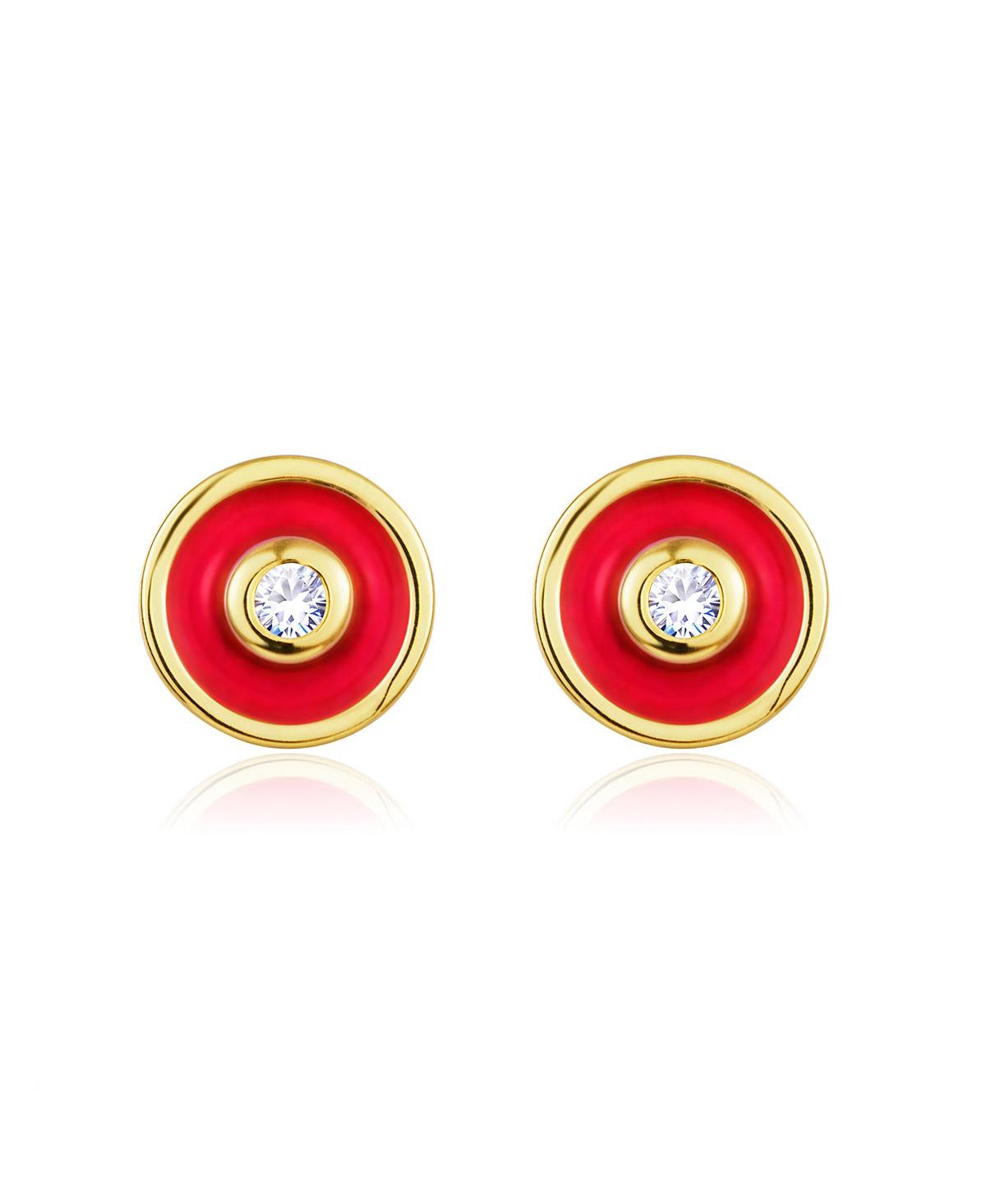 Click here for Anna Zuckerman Petit Bubble Earrings in Red - Red prices