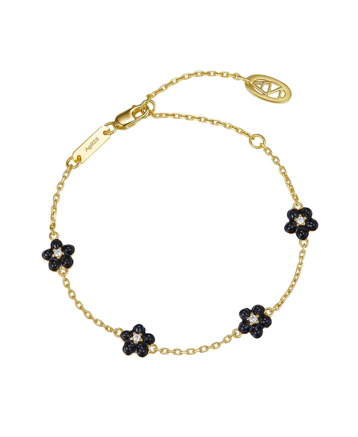 Click here for Anna Zuckerman Petit Daisy Black Bracelet - Black prices