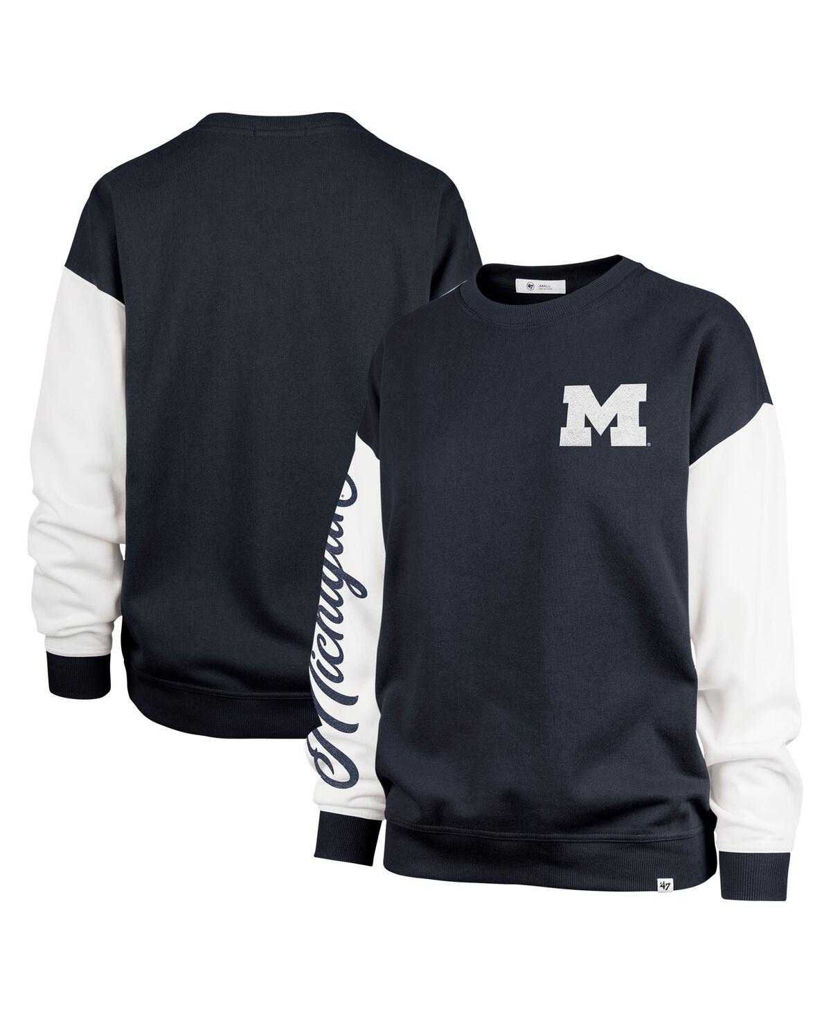 Click here for 47 Brand Womens Navy Michigan Wolverines Double He... prices