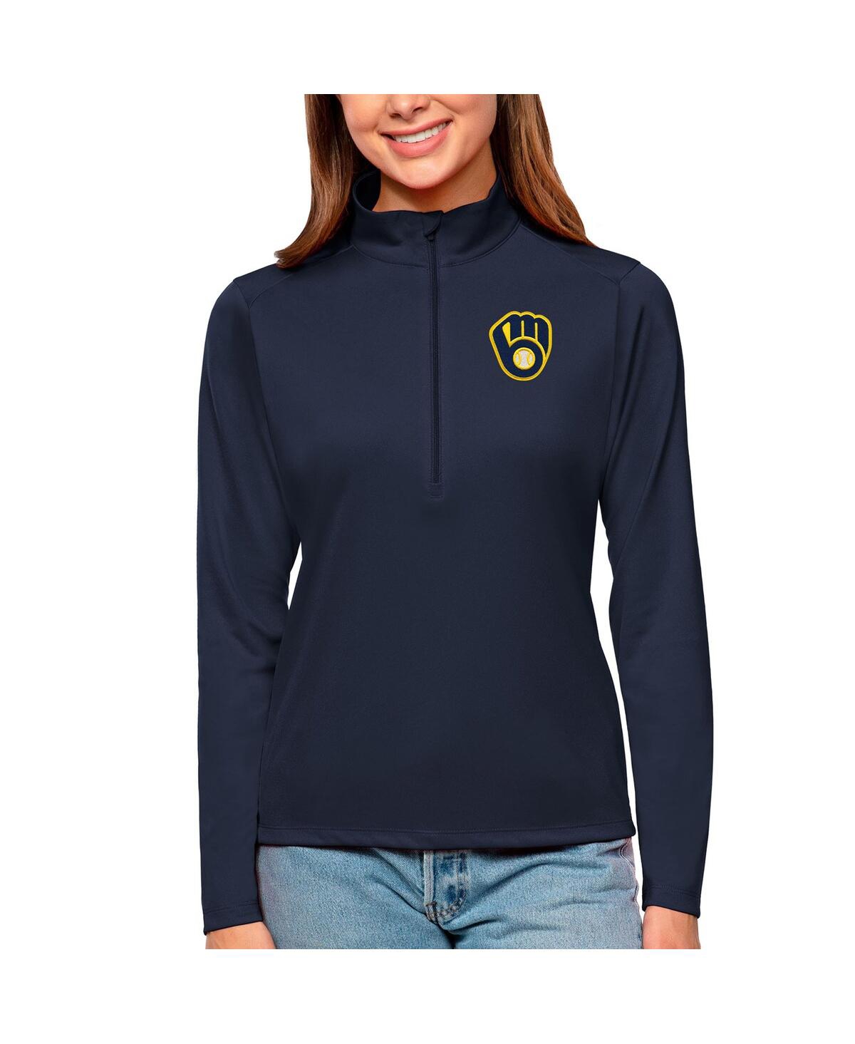 Click here for Antigua Womens Navy Milwaukee Brewers Tribute Quar... prices