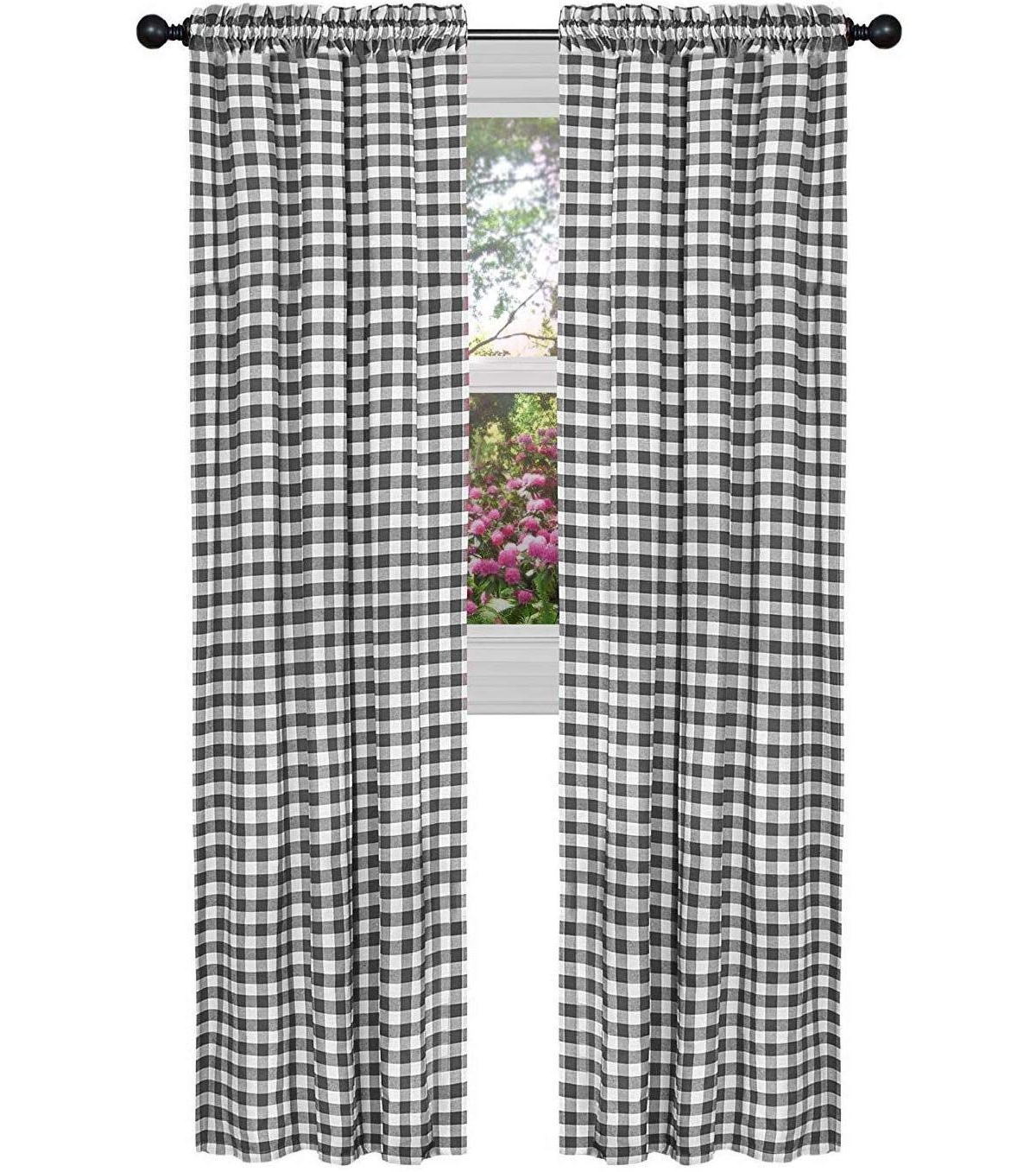 Click here for GoodGram Buffalo Check Gingham Custom Window Curta... prices