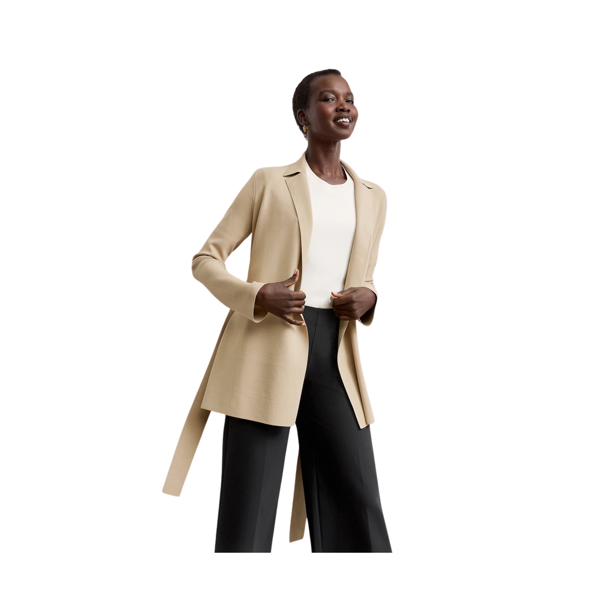 Click here for M.m.LaFleur Womens Merritt Wrap Jardigan - Latte prices