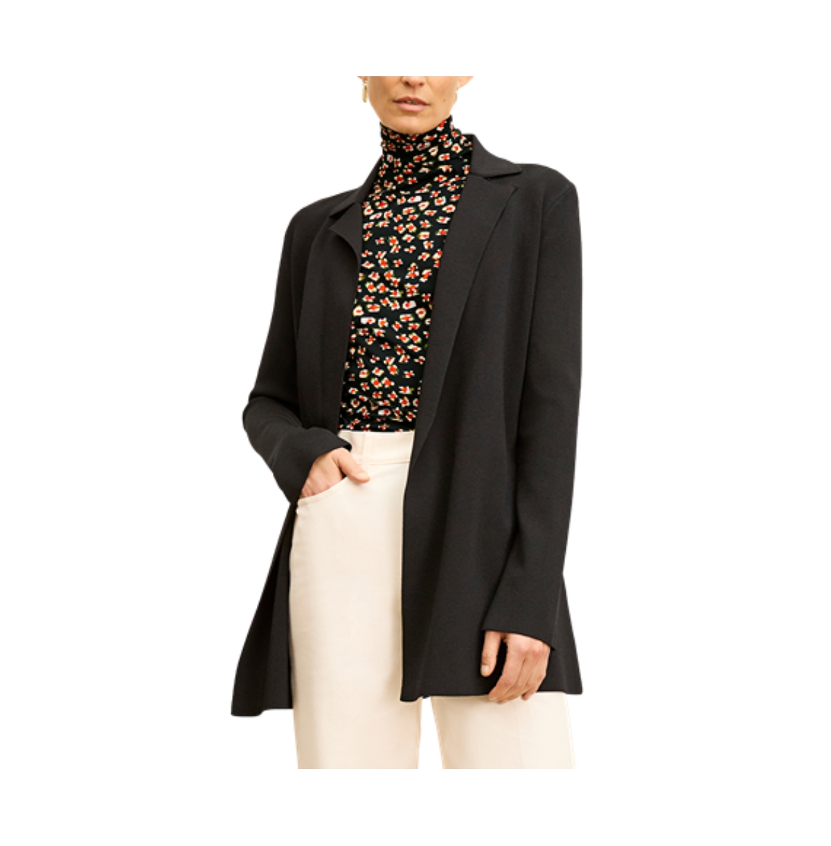 Click here for M.m.LaFleur Womens Merritt Wrap Jardigan - Black prices