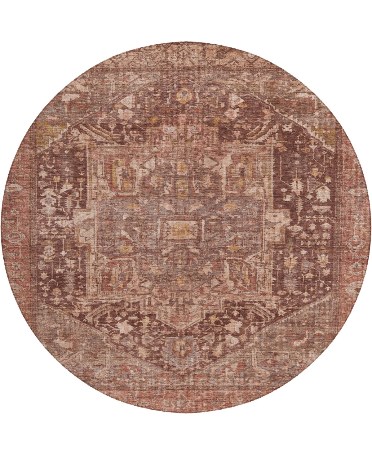 Click here for Dalyn Solace SL14 8x8 Round Area Rug - Paprika prices
