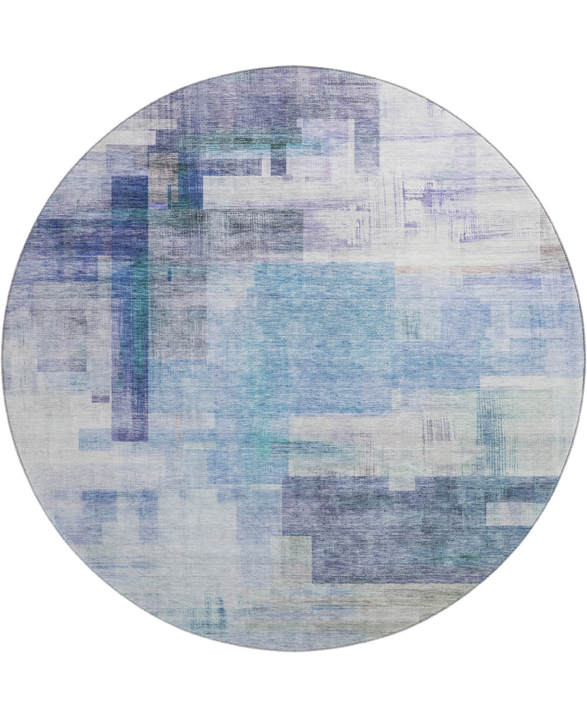 Click here for Dalyn Ravenna RN6 8x8 Round Area Rug - Blue prices