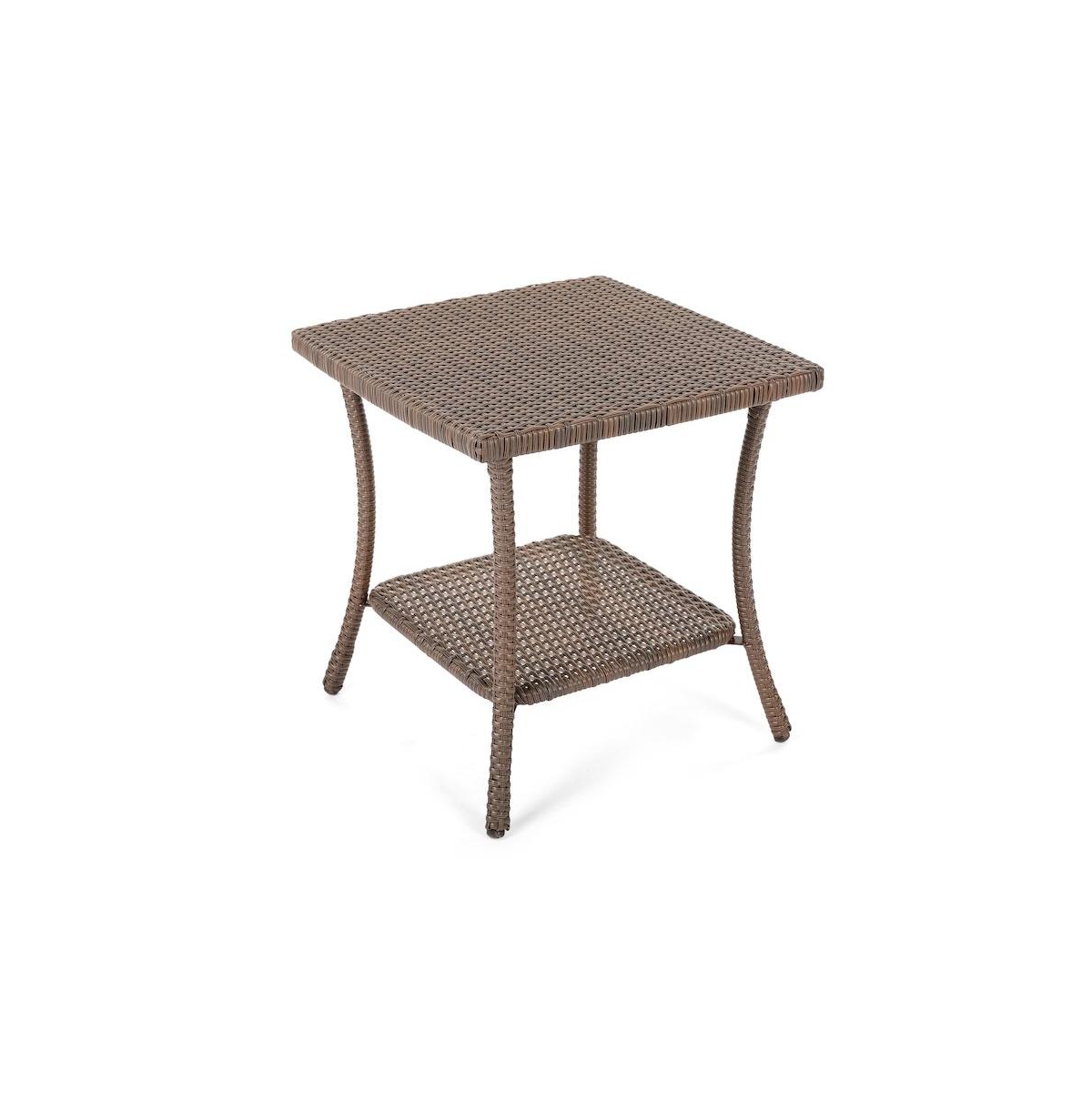Click here for Jiallo Outdoor Garden Patio End Table - Wicker col... prices