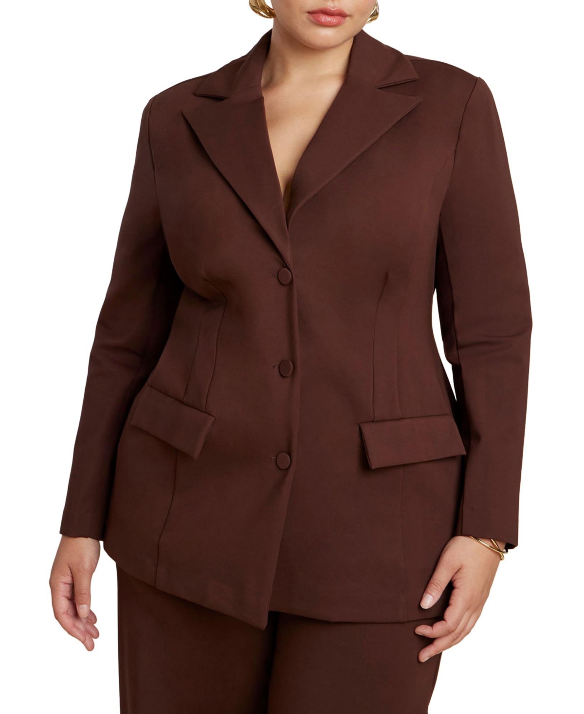 Click here for Eloquii Womens The Ultimate Nipped Waist Blazer -... prices