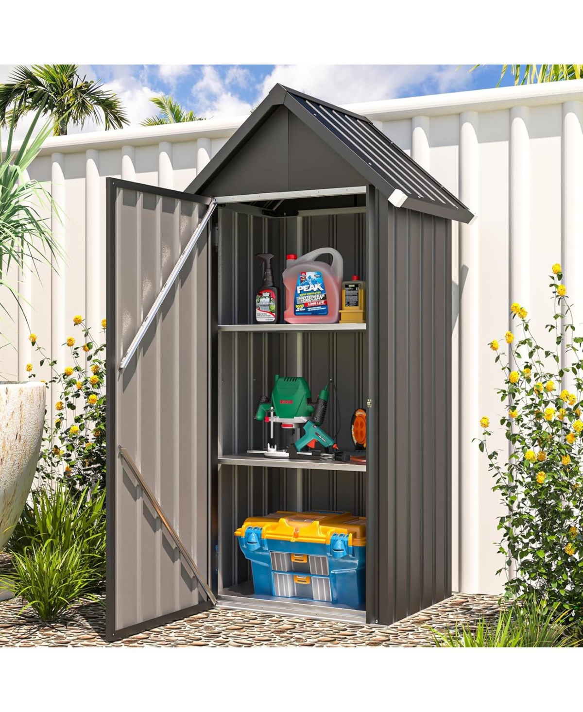 Click here for Aecojoy Vertical Outdoor Storage Cabinet with 2 Re... prices