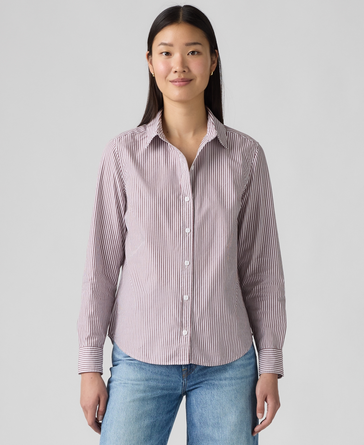 Click here for Levis Womens Classic Fit Button-Front Shirt - Bibi... prices