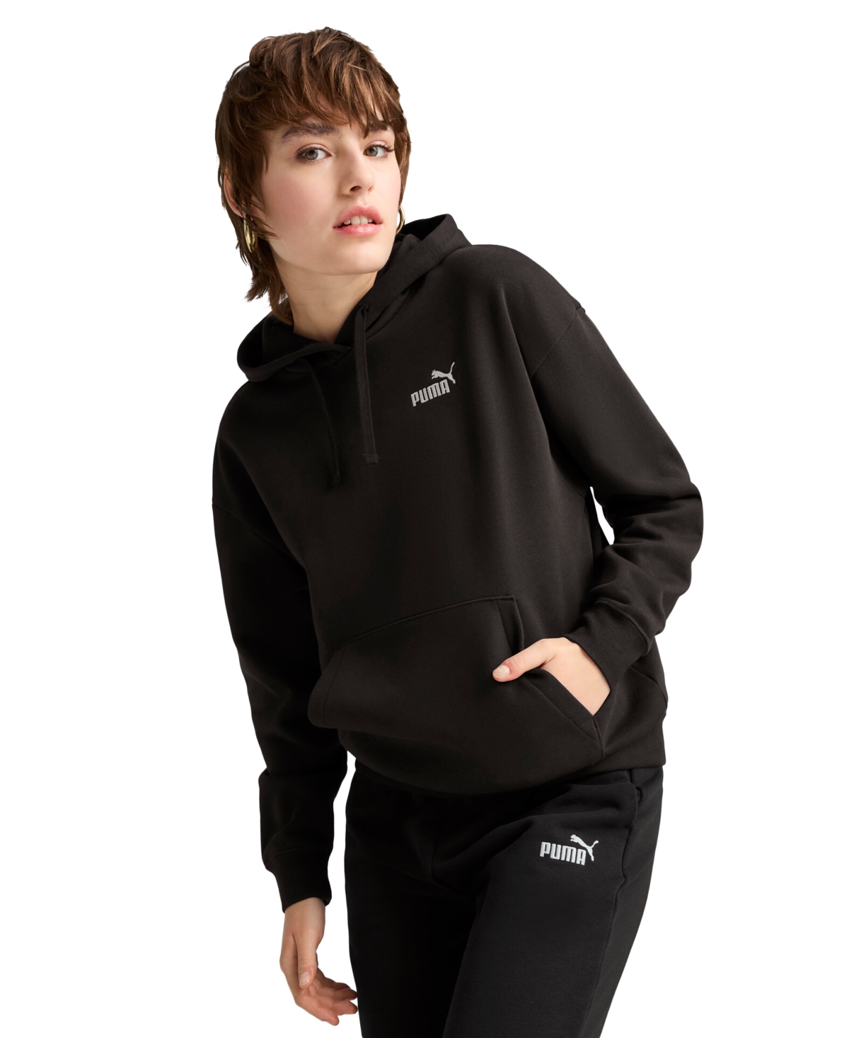 Click here for Puma Womens Essential Small No. 1 Logo Hoodie - Pu... prices