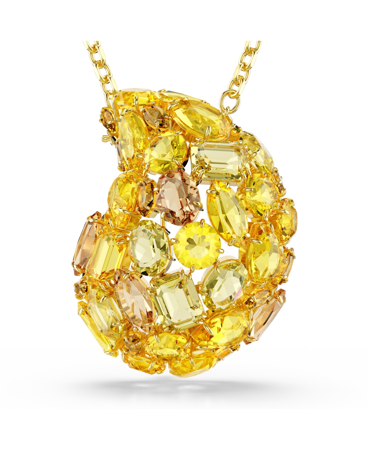 Click here for Swarovski Gema Gold-Tone Plated Brooch anf Pendant... prices