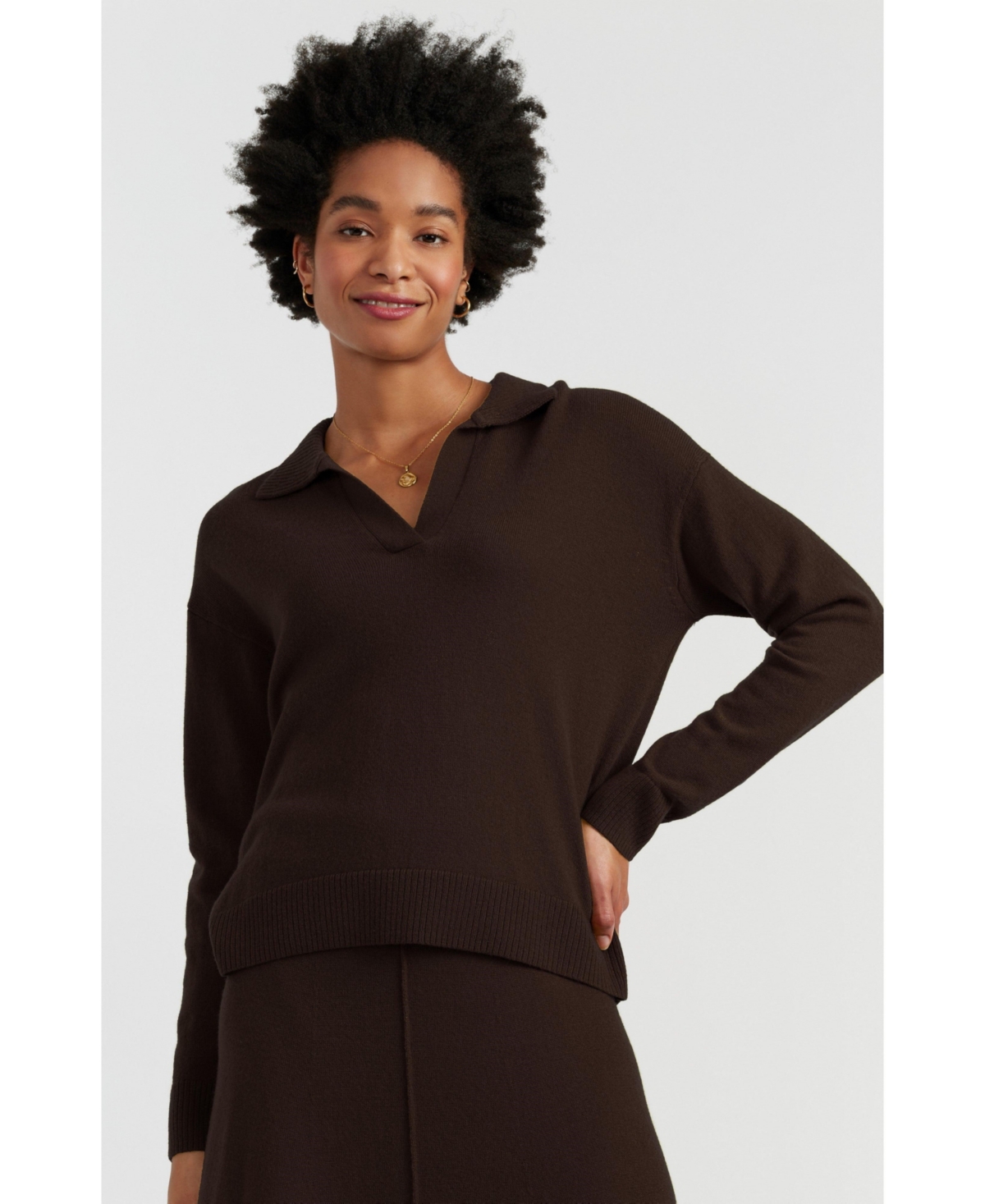 Click here for Chinti & Parker Womens Wool Cashmere Blend V Neck... prices