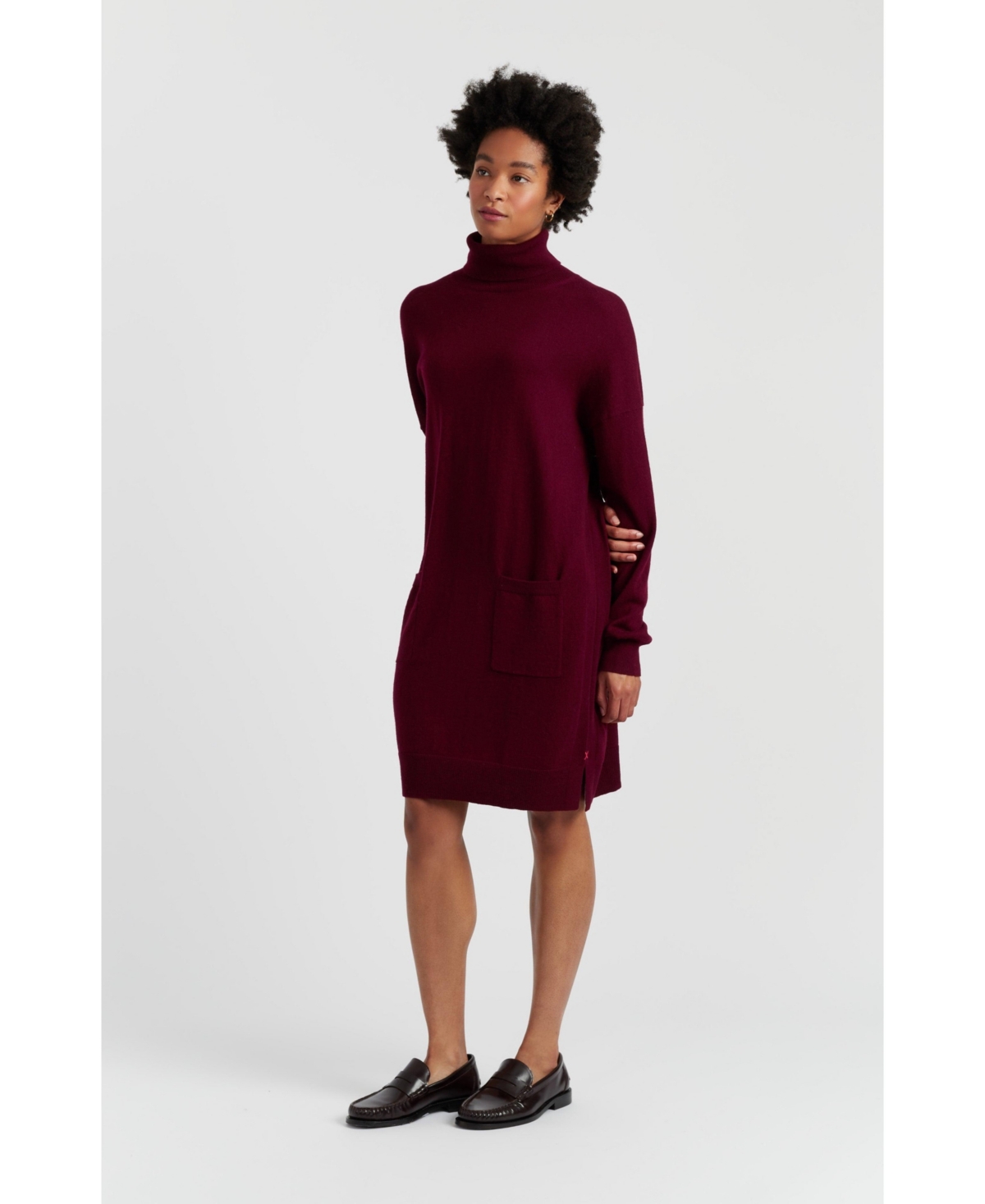 Click here for Chinti & Parker Womens Cashmere Rollneck Dress - C... prices