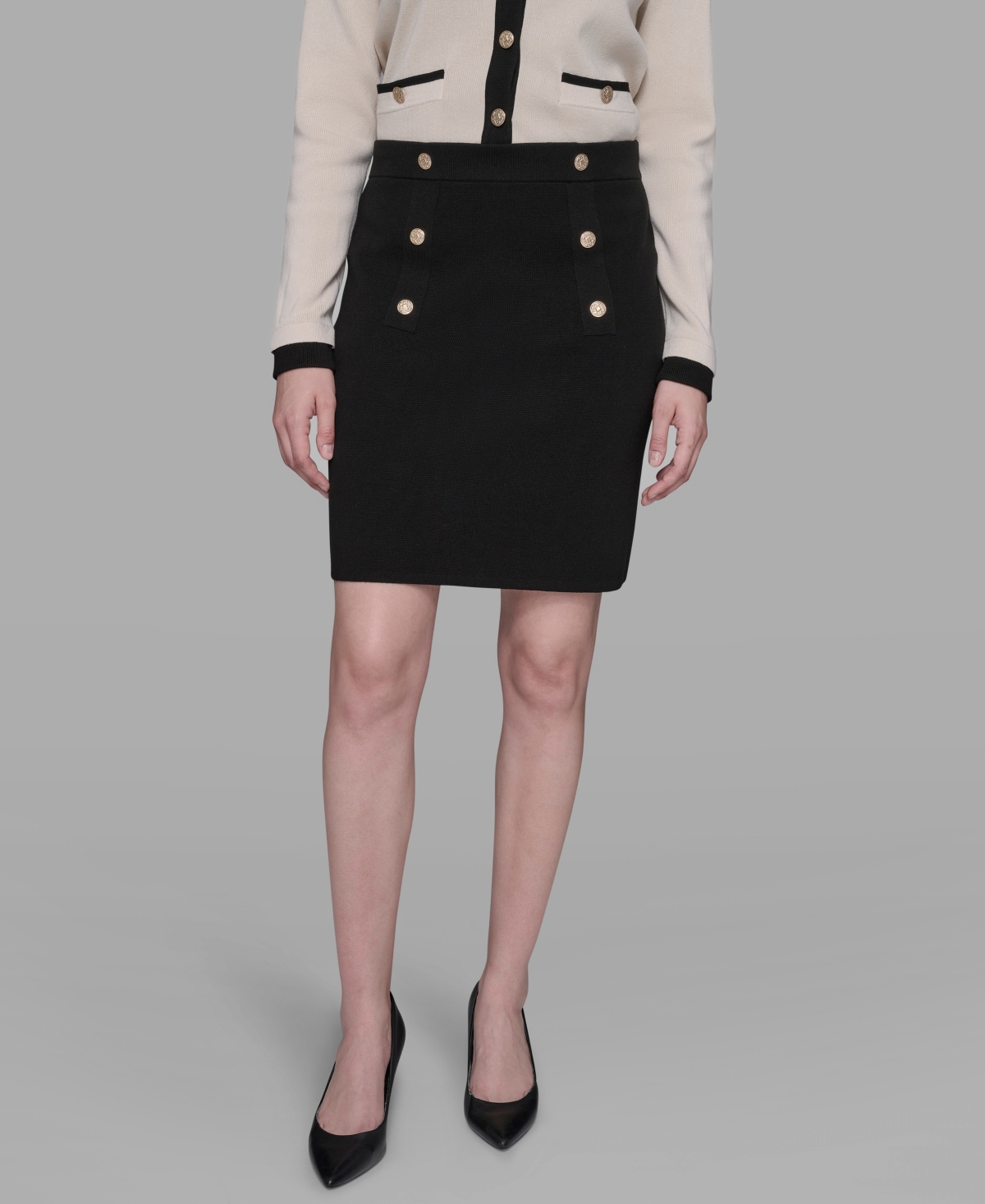 Click here for Karl Lagerfeld Paris Womens Pencil Skirt - Black prices