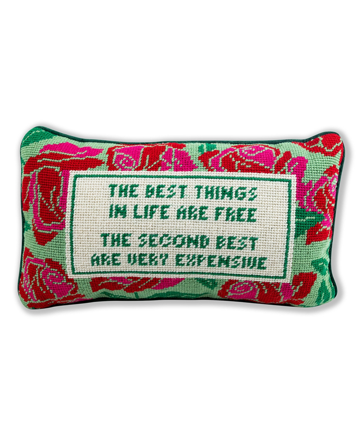 Click here for Furbish Needlepoint Pillow - Expensive prices