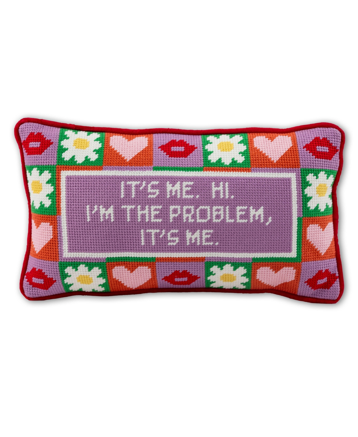 Click here for Furbish Needlepoint Pillow - Its me prices