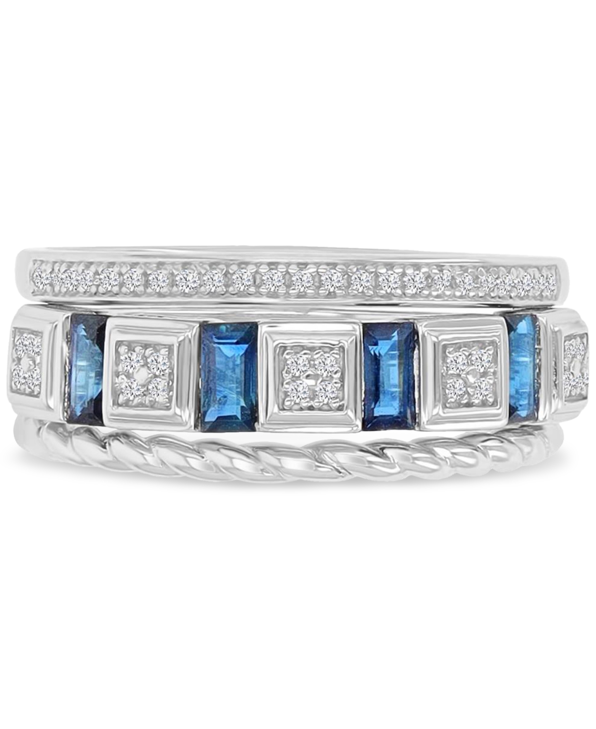 Click here for Macys Diamond (0.129 ct. t.w.) and Blue Sapphire (... prices
