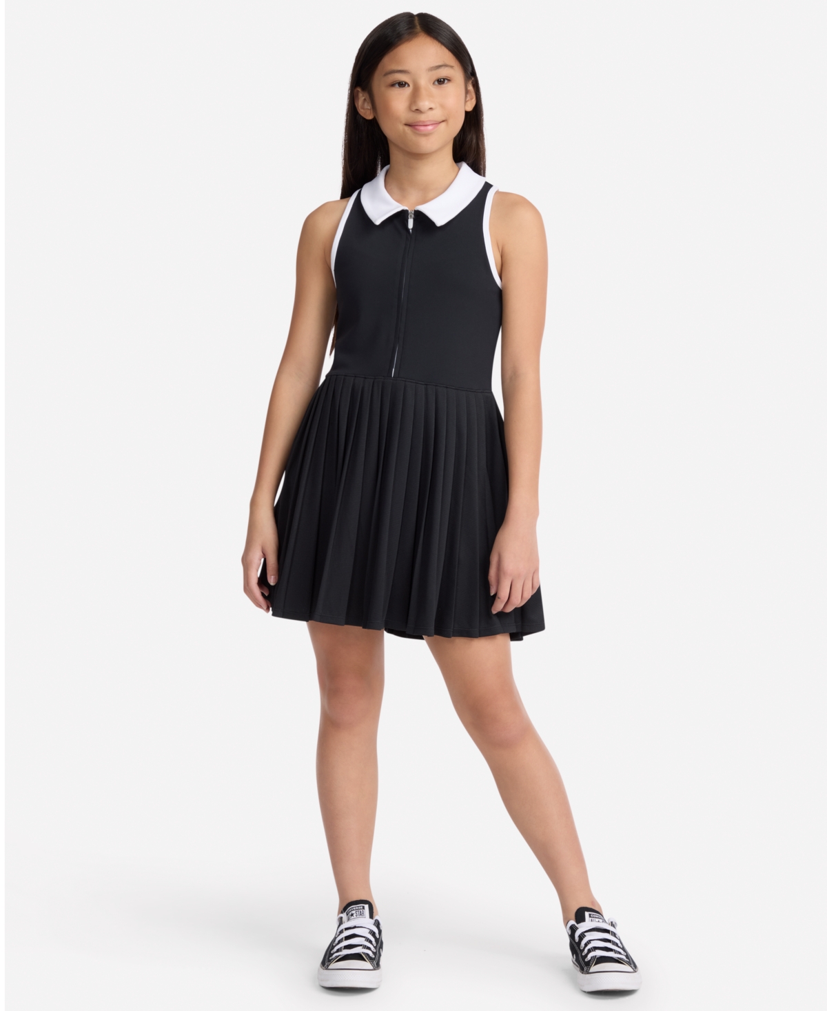 Click here for abercrombie kids Girls Half-Zip Pleated Mini Dress... prices