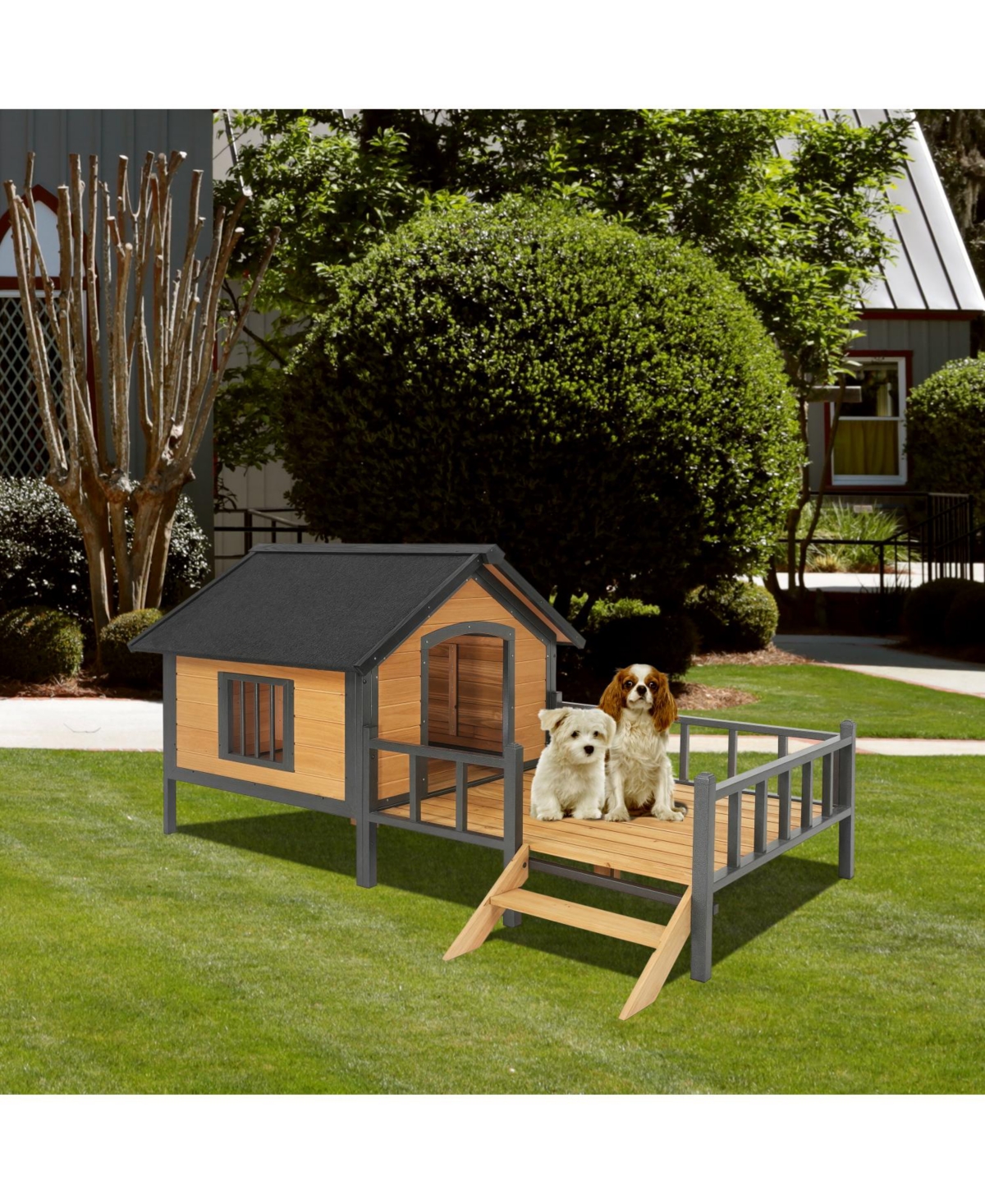 Click here for Streamdale Furniture Large Wooden Cabin Dog Kennel... prices