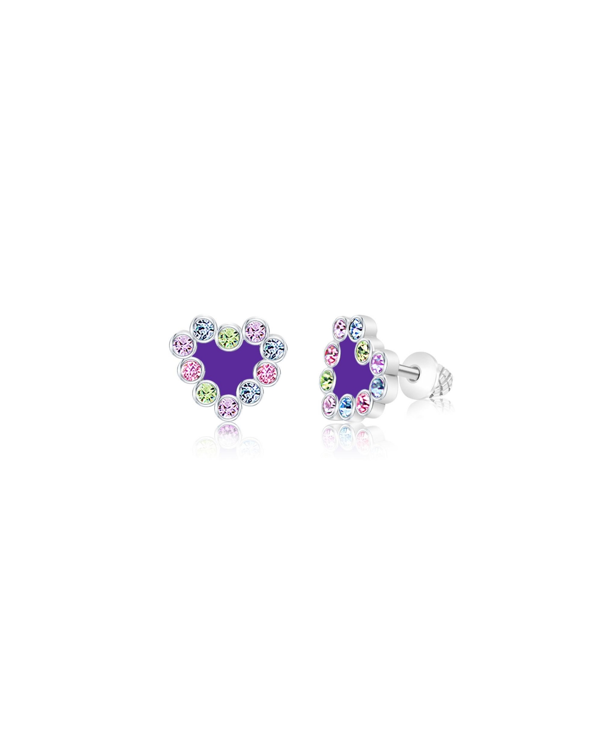 Click here for Chanteur Girls /Girl/Heart Purple Enamel Crystal W... prices