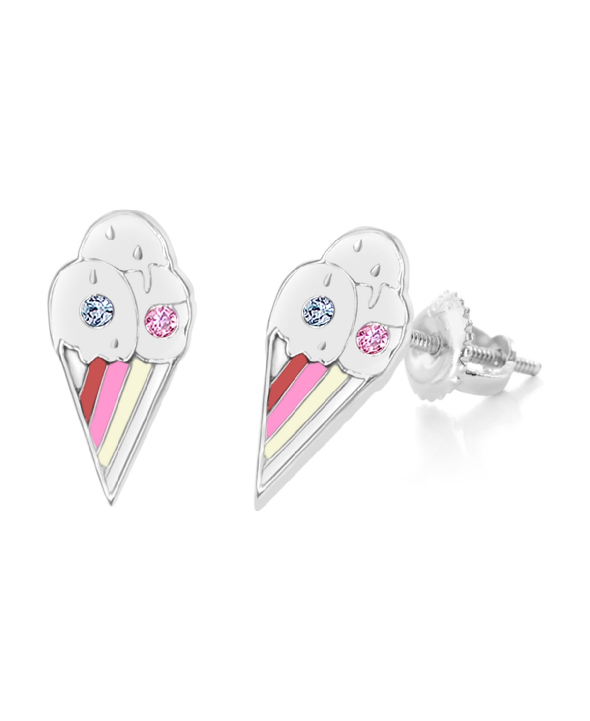 Click here for Chanteur Girls /Girl/Ice cream Enamel Stripes Crys... prices