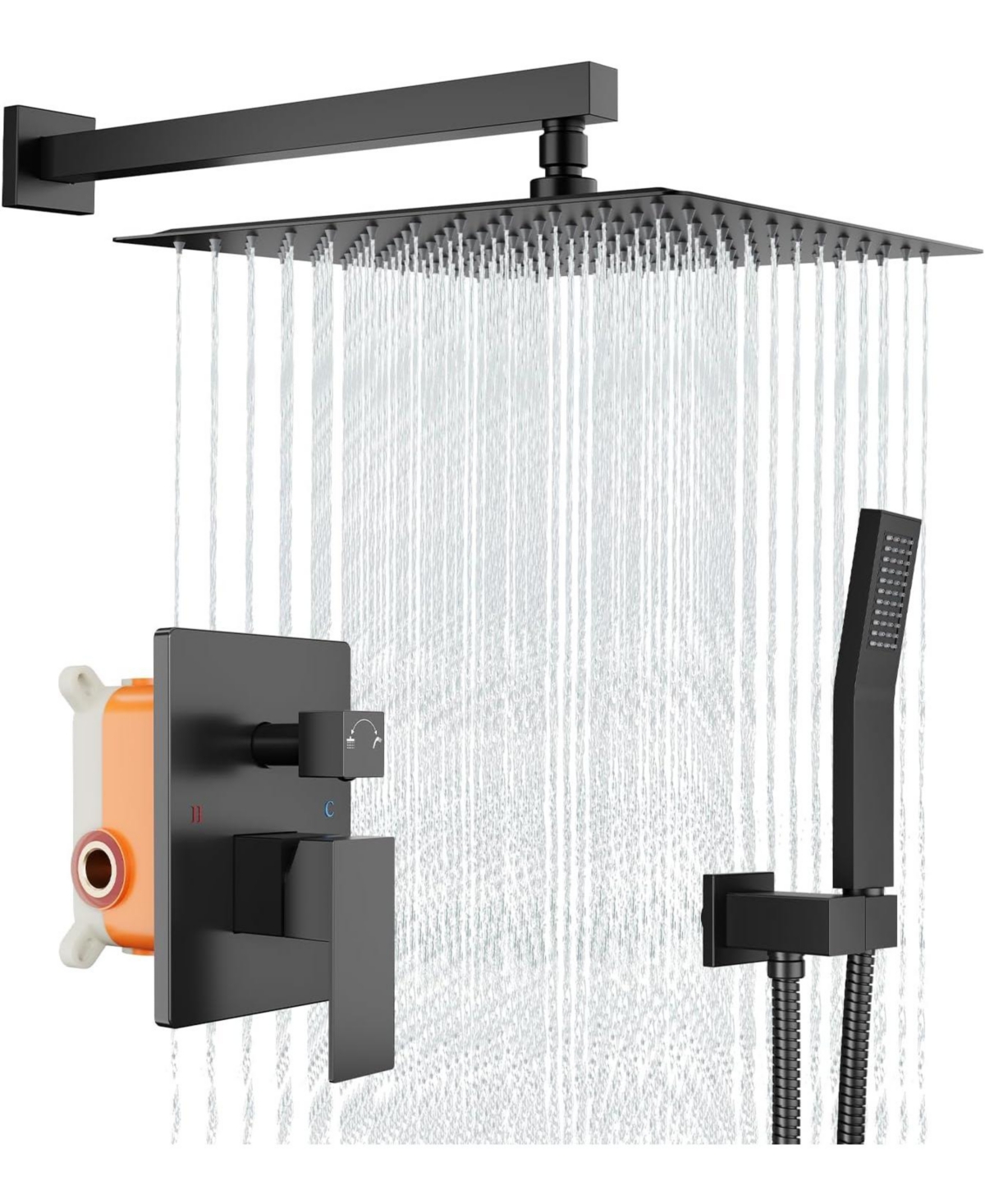 Click here for Bathroom Shower Faucet Set  10 Inch Rainfall Showe... prices