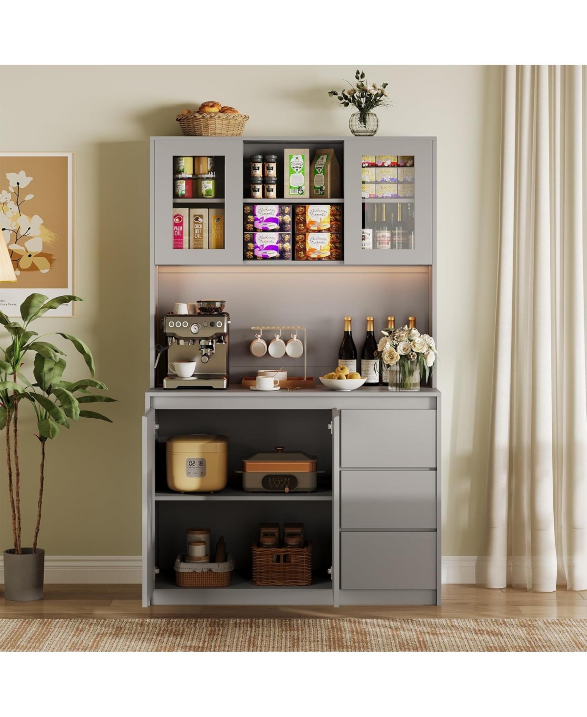 Click here for gaomon Kitchen Pantry Cabinet 71 Tall Storage Cabi... prices