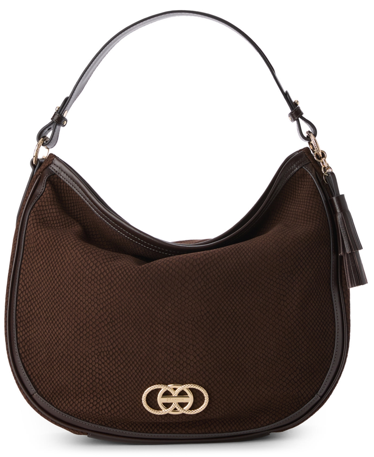 Click here for Brahmin Kathleen Deveron Zip Top Shoulder Bag - Ch... prices