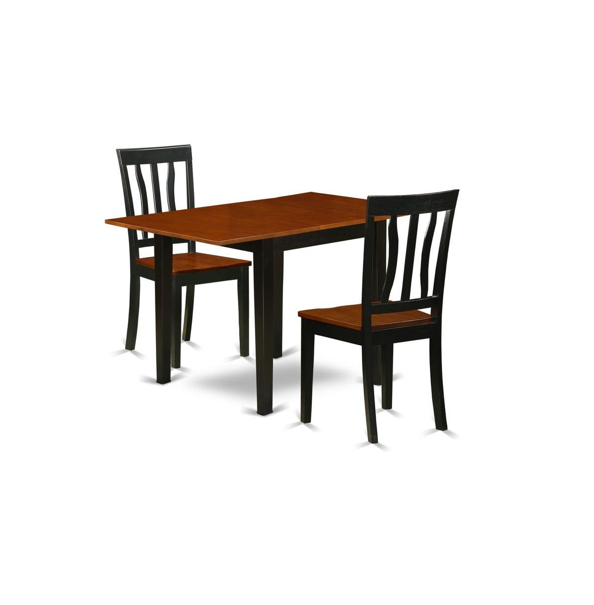 Click here for East West Furniture Dining Room Set Black & Cherry... prices