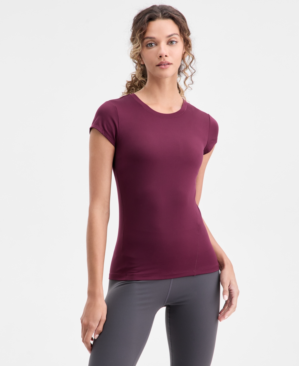 Click here for Id Ideology Womens Studio Short-Sleeve Top  Exclus... prices