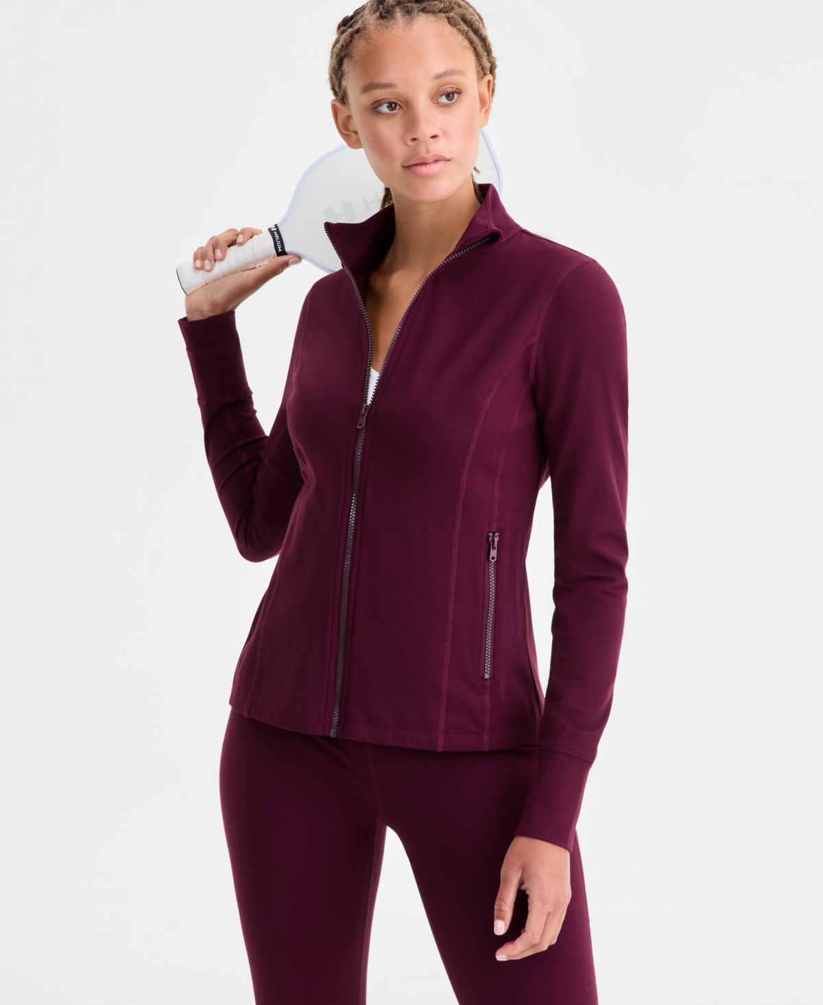 Click here for Id Ideology Womens Studio Full-Zip Jacket  Exclusi... prices