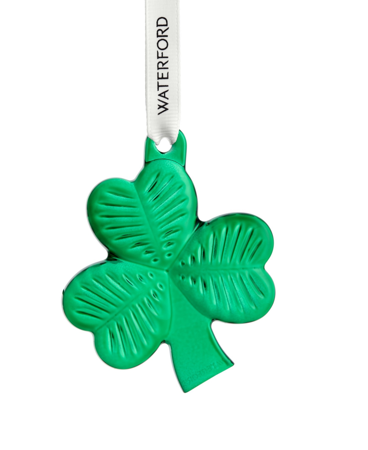 Click here for Waterford Mini Green Shamrock Ornament - Green prices