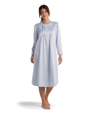 Miss Elaine Petite Round Neck Long Sleepwear Gown - Macy's