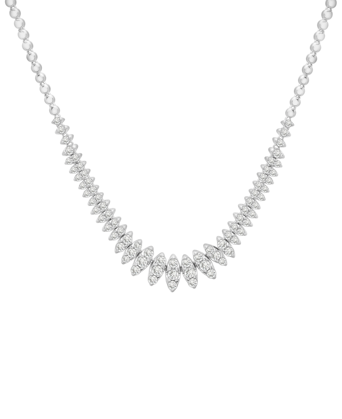 Click here for Diamond Gradient Necklace (2 ct.t.w.) in 10k White... prices