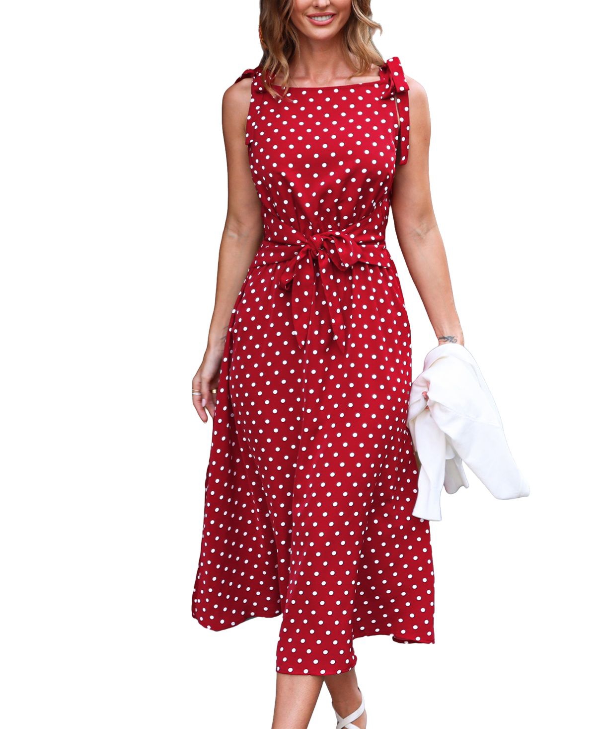 Click here for Cupshe Womens Forever Classic Polka Dot Maxi Beach... prices