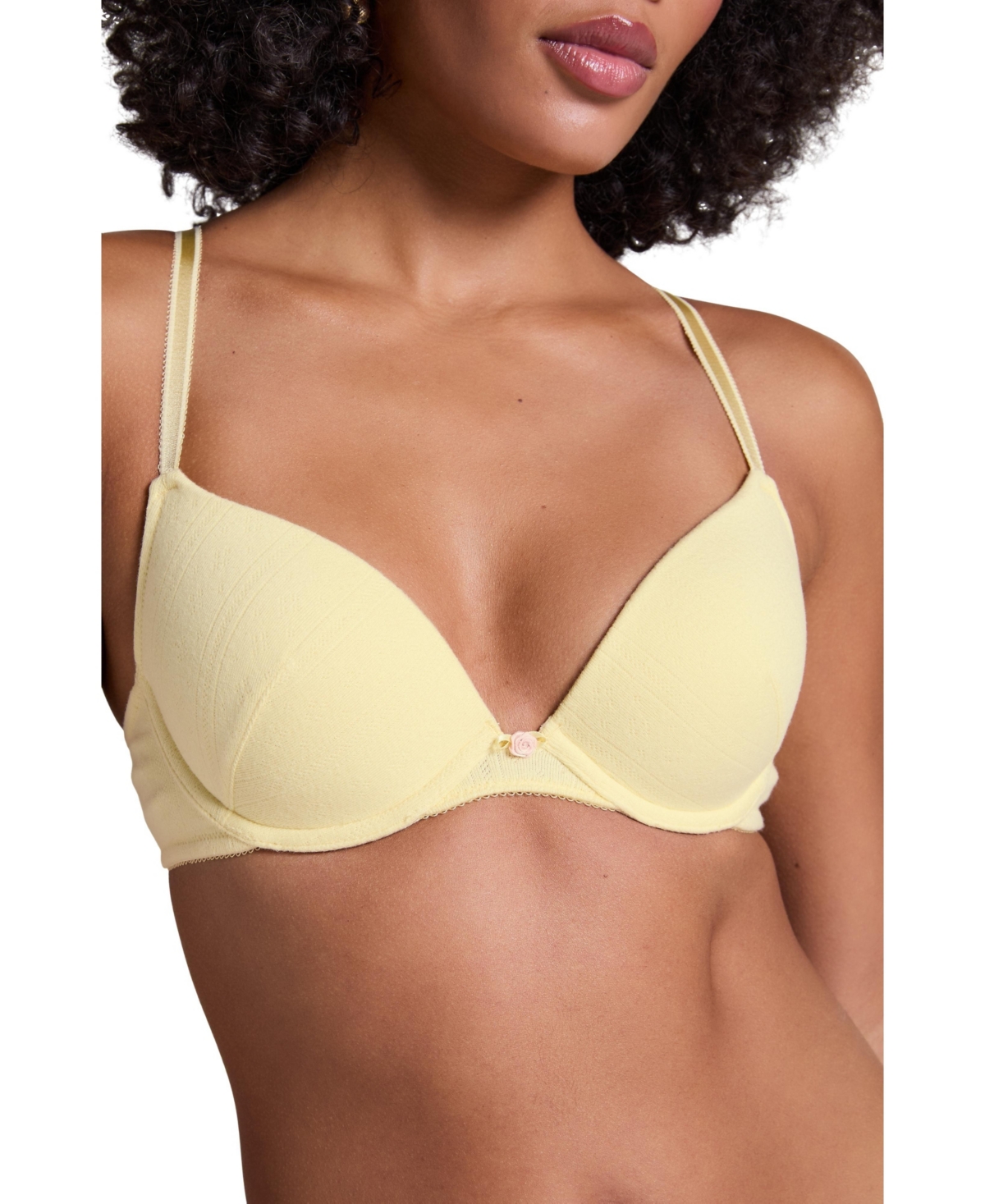 Click here for Hunkemoller Womens Pointelle Padded Underwired Bra... prices