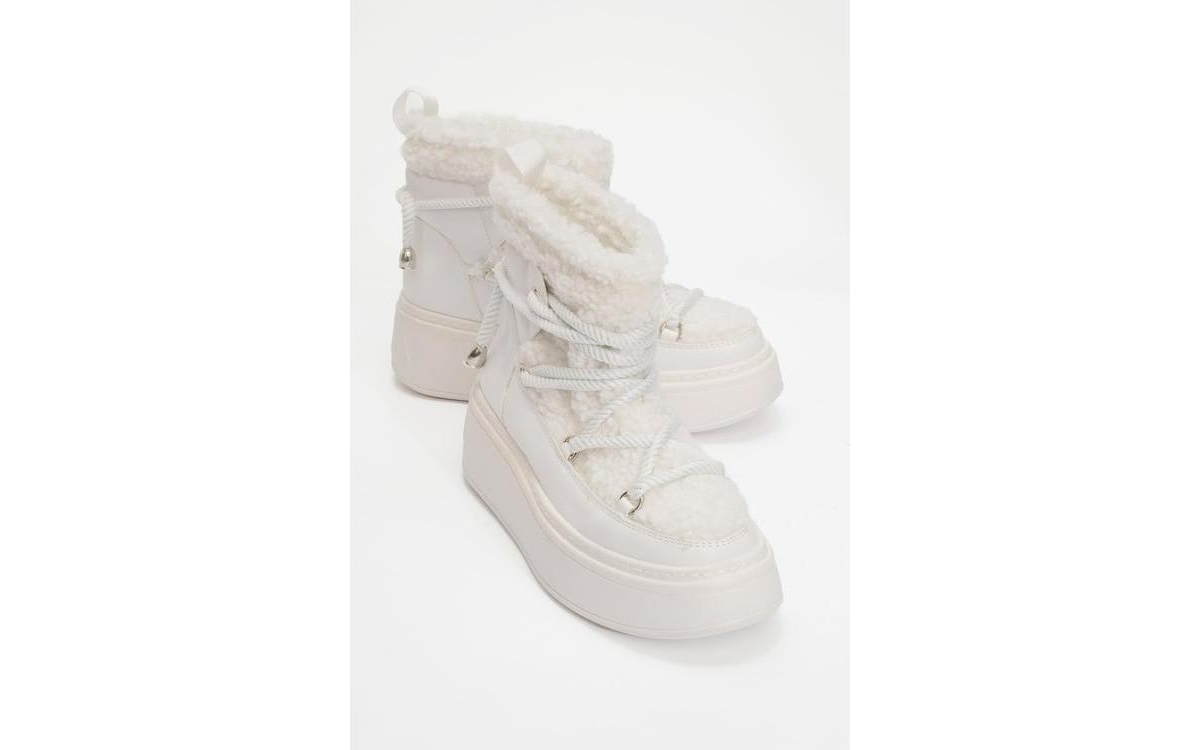 Click here for Prologue Shoes Dila Fur Lined Boot (Women) - White... prices