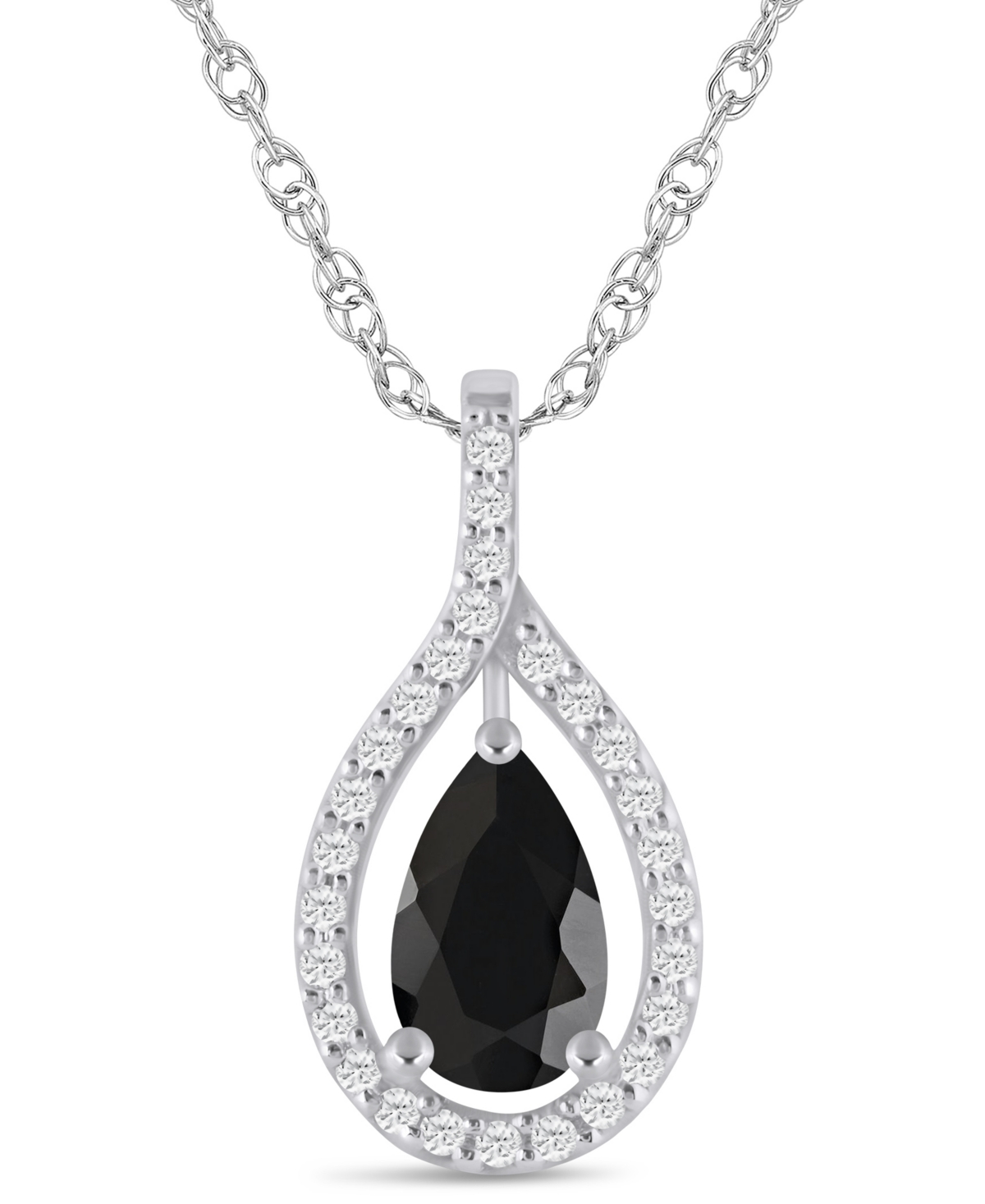 Click here for Macys Gemstone and Diamond Necklace (1/5 ct. t.w.)... prices