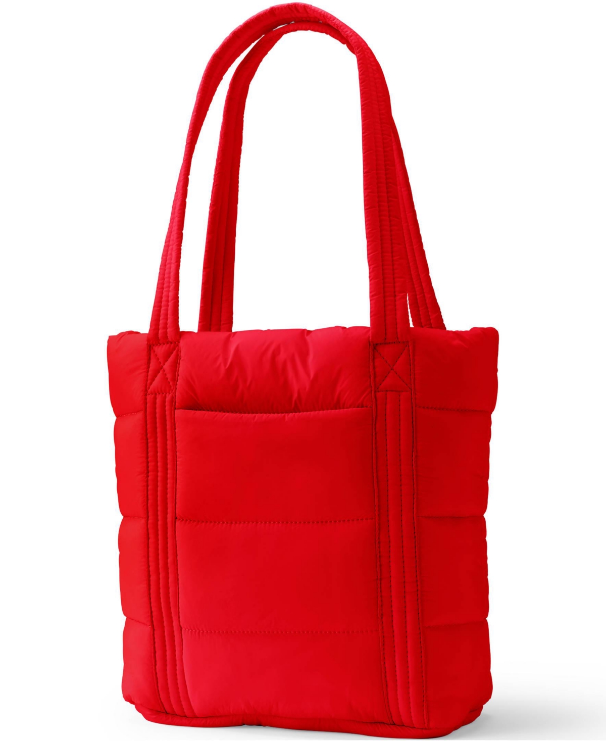 Lands End Wanderweight Ultralight Packable Tote Bag - Bright cherry