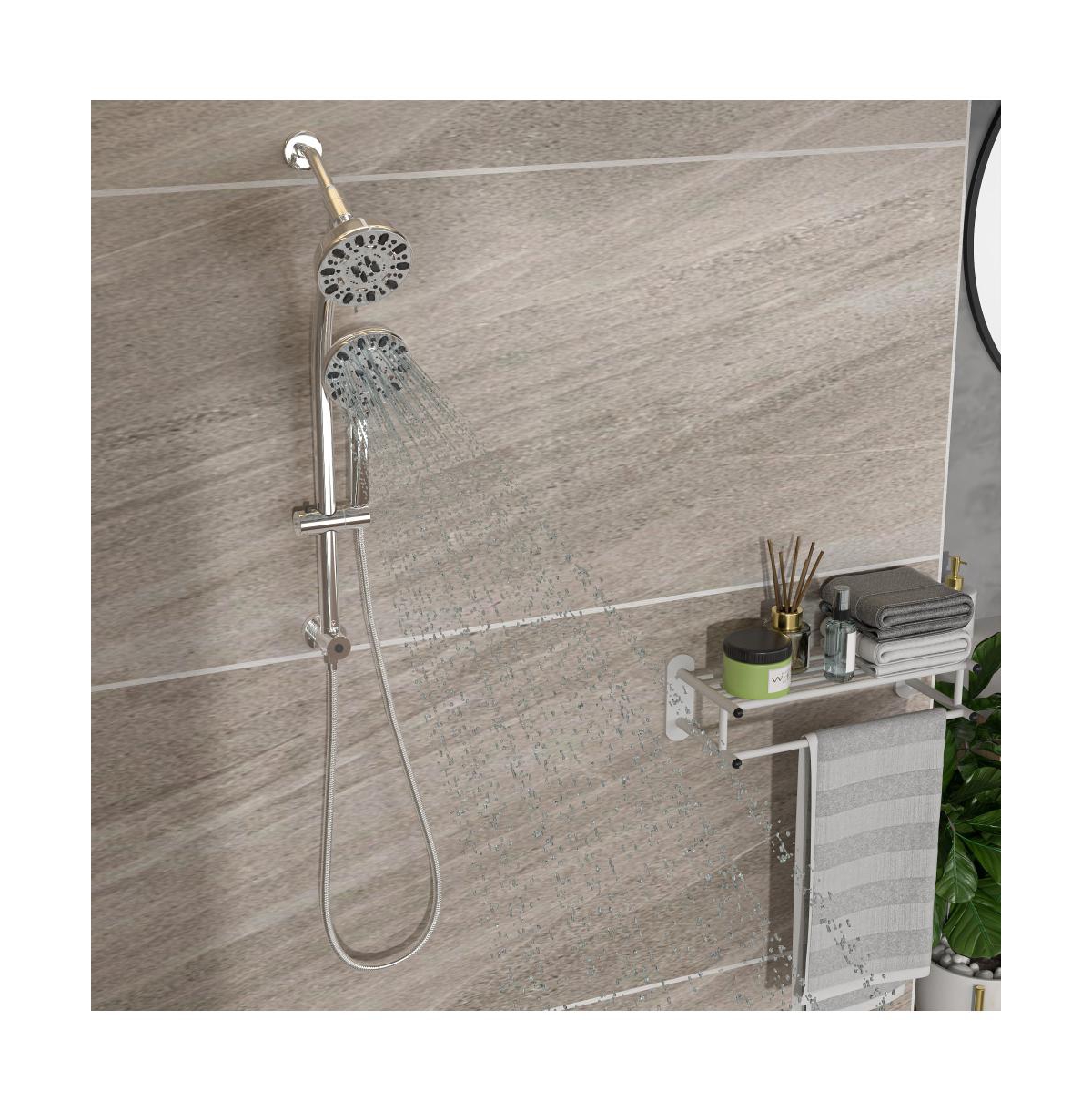 Click here for Rainsken Multi Function Dual Shower Head - Shower... prices