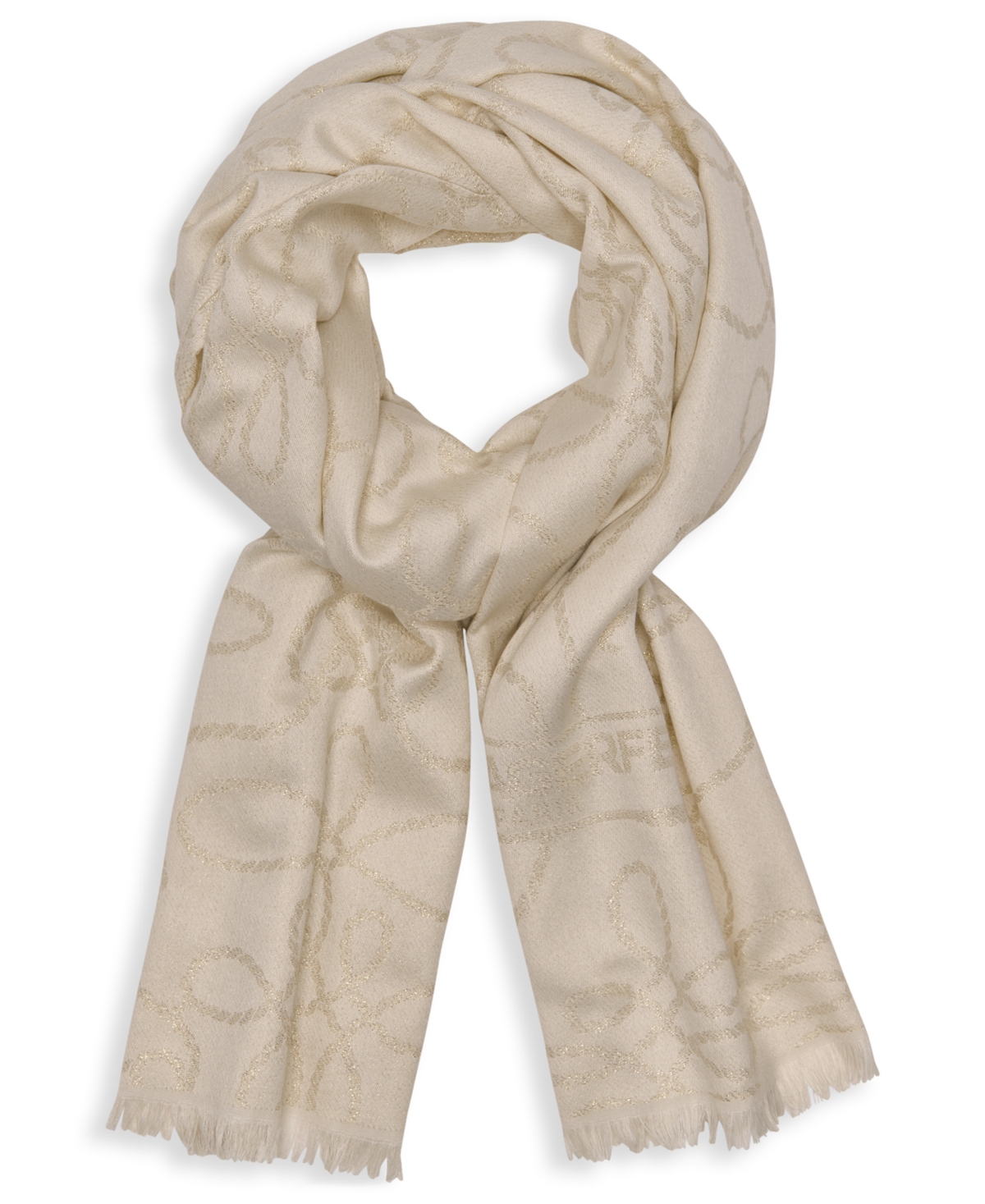 Click here for Karl Lagerfeld Paris Nautical Knots Neck Wrap - Eg... prices