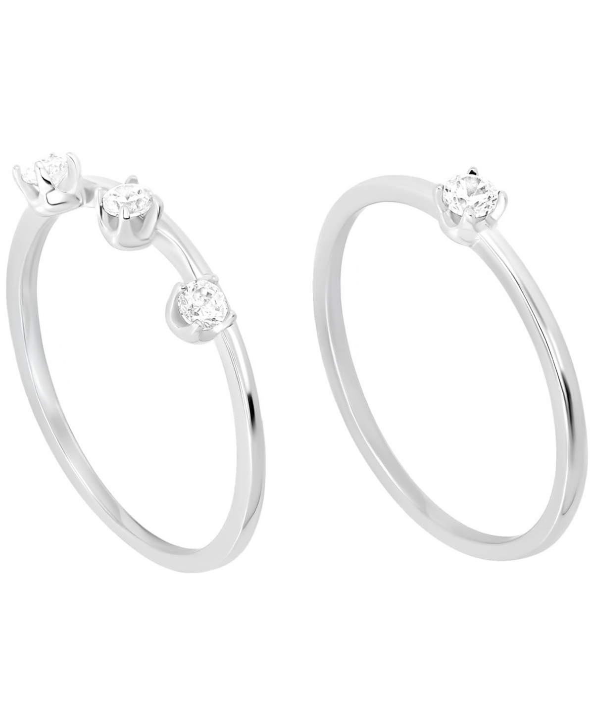 Click here for Macys 2-Piece Cubic Zirconia Stackable Ring Set (0... prices