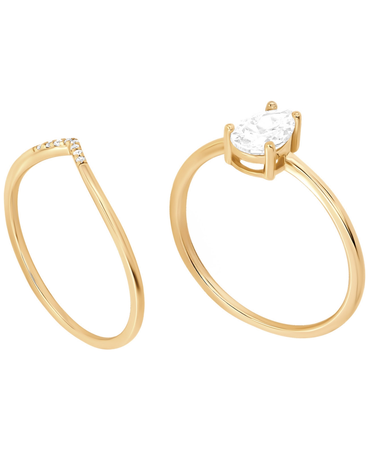 Click here for Macys 2-Piece Cubic Zirconia Ring Set (1.25 ct. t.... prices
